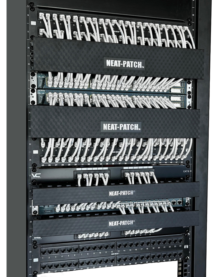 1U & 2U Cable Management for High-Density Network Racks – NEAT-PATCH